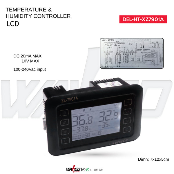Temperature & Humidity Controller - LCD – Waked Electronics