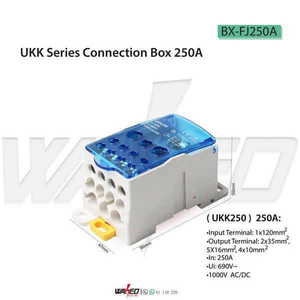 UKK SERIES CONNECTION BOX 250A – Waked Electric