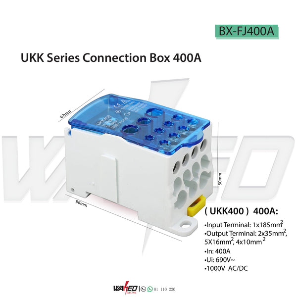 UKK SERIES CONNECTION BOX 400A – Waked Electric