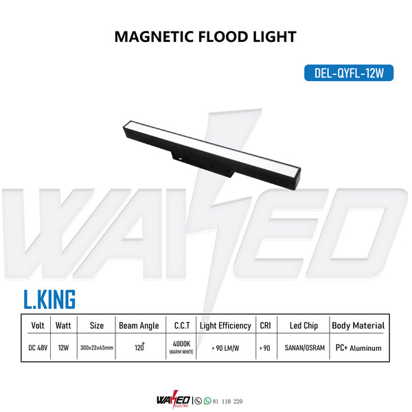 Magnetic Flood Light - 12W – Waked Electric