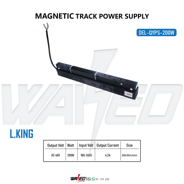 MAGNETIC TRACK POWER SUPPLY - 200W – Waked Electric