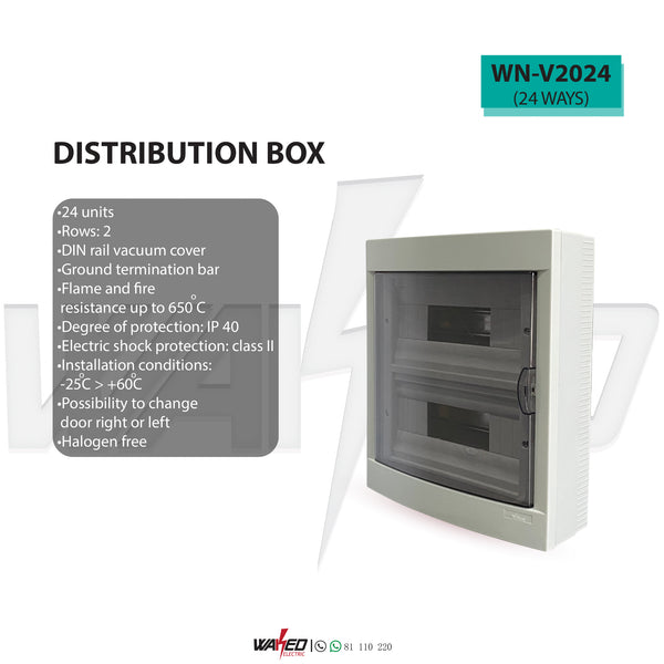 Distribution Box - 24 ways – Waked Electronics