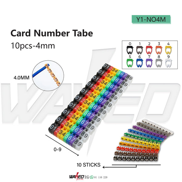 Card Number Tape – Waked Electric