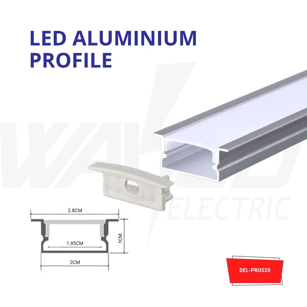 Led Aluminium Profile - 520 - Slim – Waked Electric