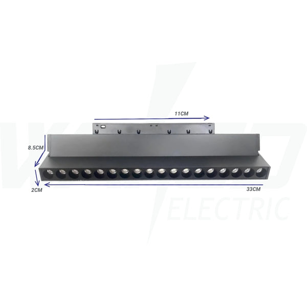 Magnetic Track Light - 18w - Black – Waked Electric