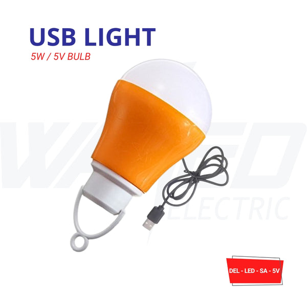 Lamp Bulb with USB - 5V - 5A – Waked Electric