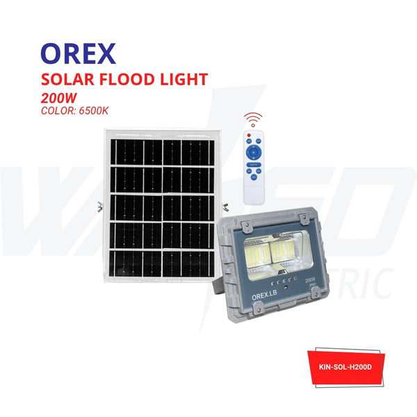 Solar Flood Light - 200w - OREX.LB – Waked Electric