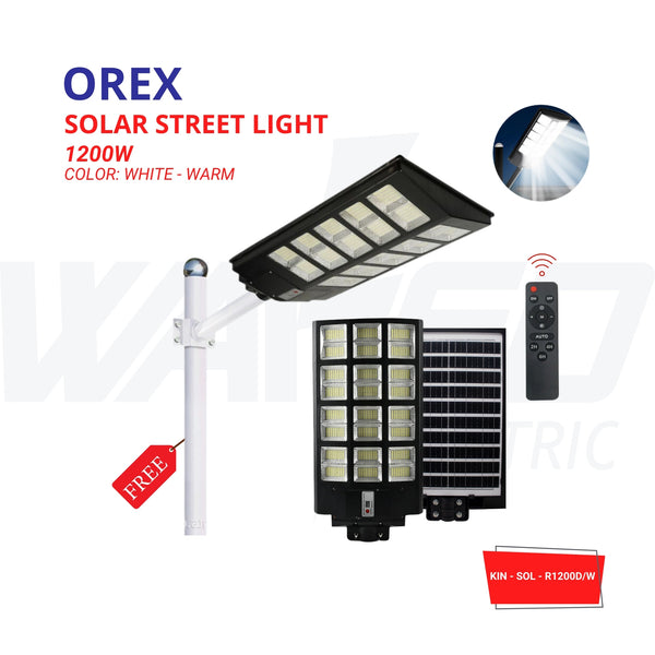 Solar Street Light - 1200W - OREX – Waked Electric