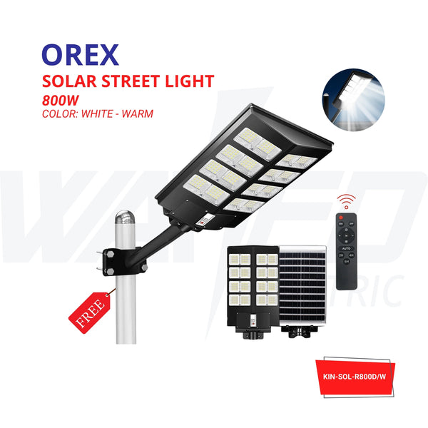 Solar Street Light - 800W - OREX – Waked Electric
