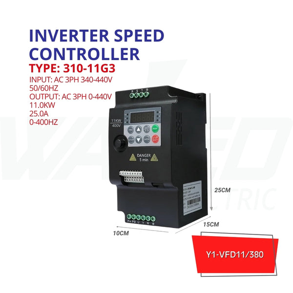 INVERTER SPEED CONTROLLER - 11KW 380V – Waked Electric