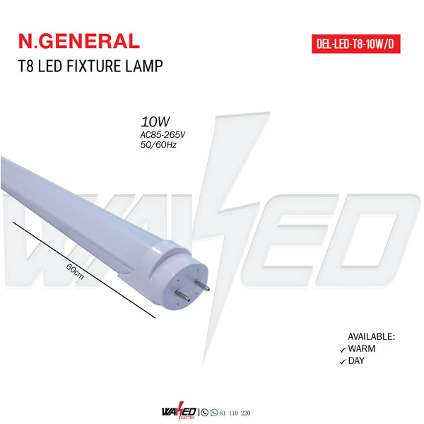 LED T8 - 10W - N.GENERAL – Waked Electric