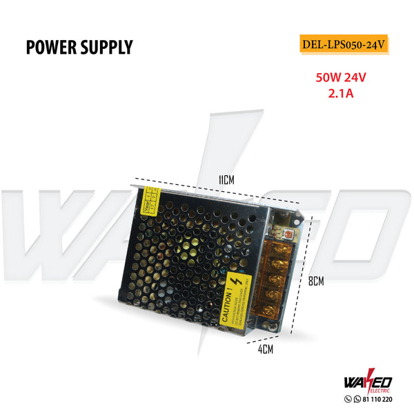 Power Supply-050W-24V-2.1A – Waked Electronics