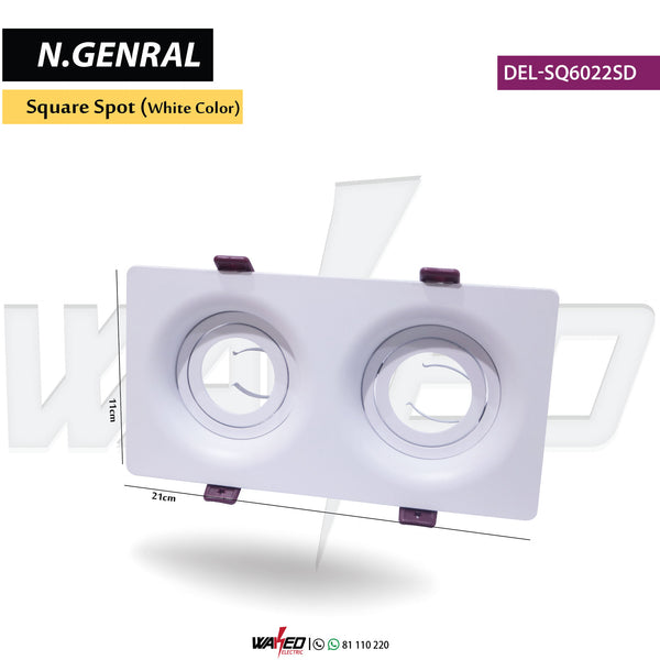 Double Square Spot - 11cmx21cm - N.GENERAL – Waked Electric