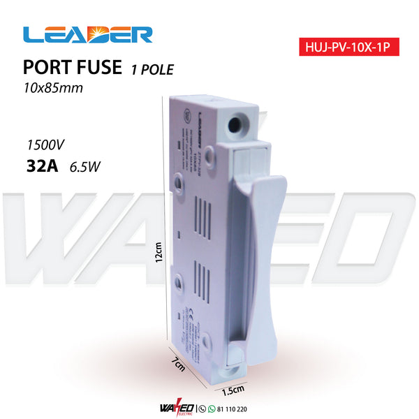 Port Fuse - 2P - 10X885 - LEADER – Waked Electronics