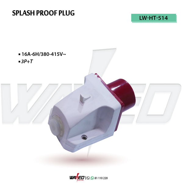 Splash Proof Plug - 16A – Waked Electronics