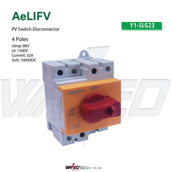 PV Switch-disconnector - 4p32A - AeLIFV – Waked Electric