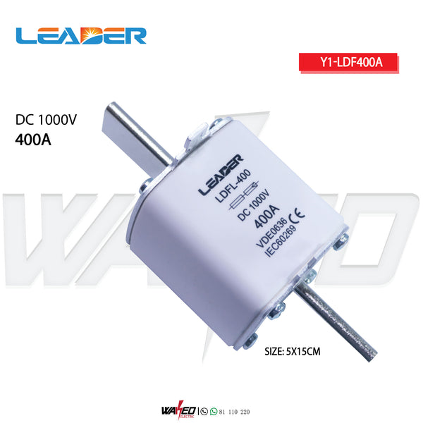 Industrial fuse - 400A - DC - LEADER – Waked Electronics