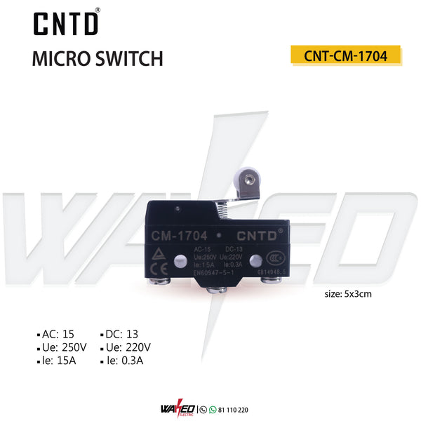 Micro Switch/Limit Switch - CNTD CM-1704 – Waked Electric